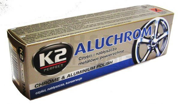 K2 Aluchrom alumínium és krómtisztító-ápoló paszta 120gr - H